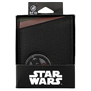 Star Wars Boba Fett Nylon Bifold with Zipper and Rubber Patch