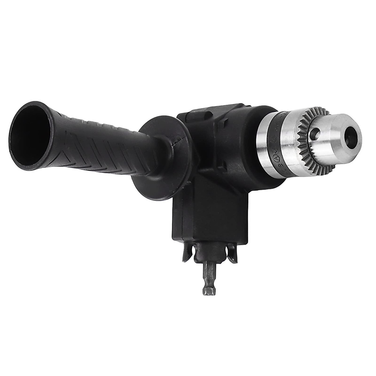 Right Angle Bending Extension Attachment, Narrow Bearing Steel 90 Degree Angle Drill High Hardness Triangular Drive Shaft Heavy Duty Bearing