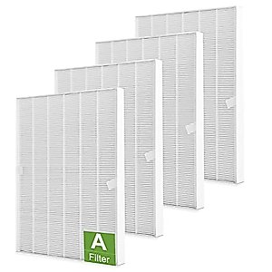 4 Pack 115115 HEPA Replacement Filter A Size 21 - Compatible with Winix PlasmaWave C535 5300 5300-2 6300 6300-2 P300 AM90 9000 5000 5000B C909 9800 Air Purifier