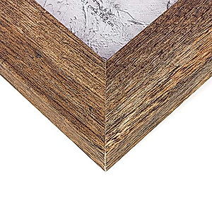 kennethan Rustic Brown 5x7 Picture Frames Wide Molding 3P in 1 set - Wall Mounting Material Included