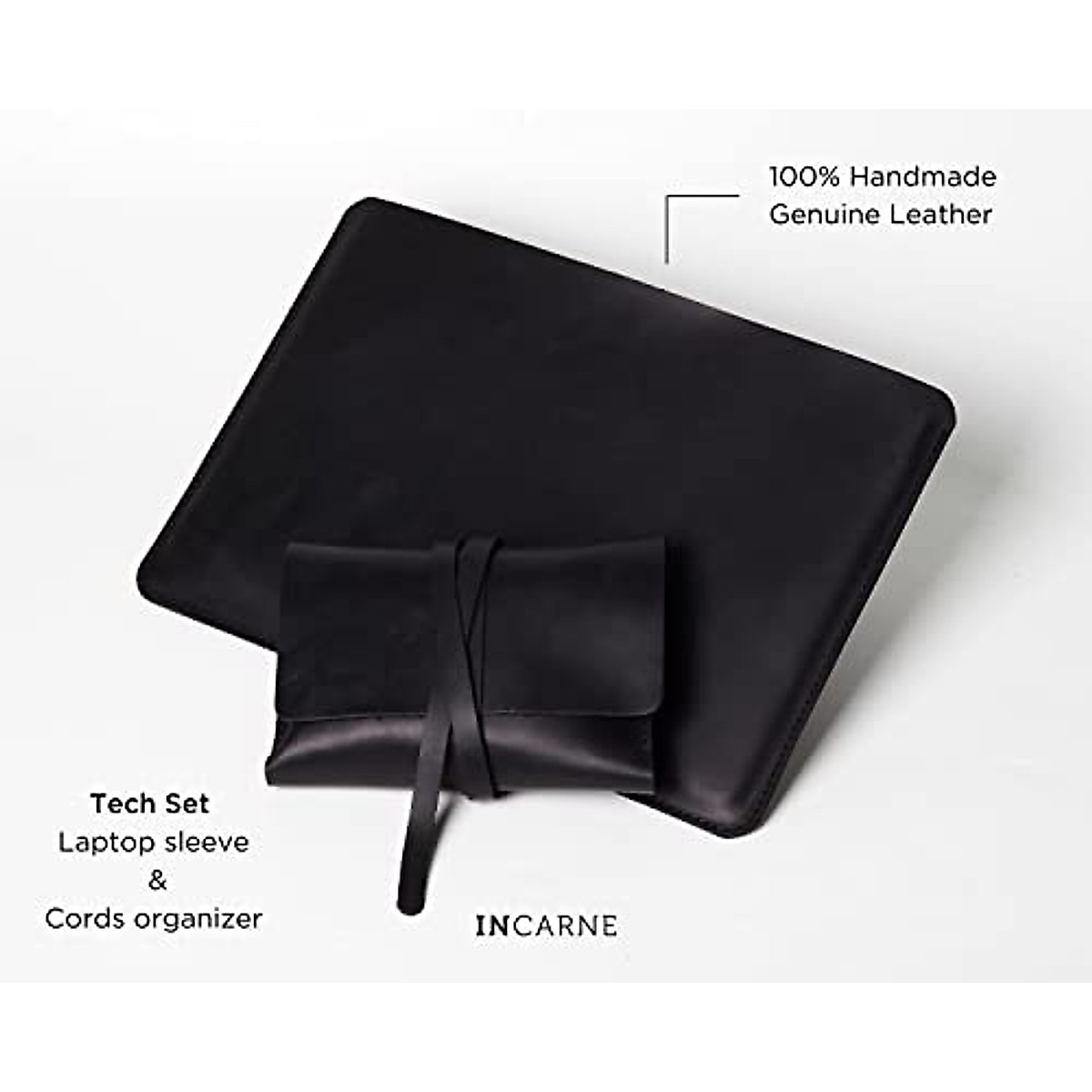 Laptop Sleeve Case & Cord Organizer Bag, Cable Tech Accessories Pouch, Charger Case, MacBook Pro 13 / Air M2 Case (MacBook Pro 13" 2016-2021 // Air 13” 2018-2021, Black)