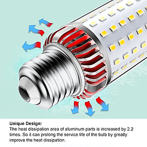 gezee 25W LED Light Bulb, 200 Watt Equivalent，E26 LED Lamp 2500 Lumens Daylight-White 6000K,Non-Dimmable (3-Pack)