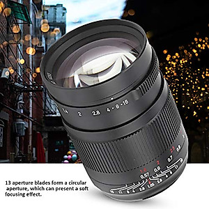 Vipxyc Camera Lens, F1.05-16 50mm Manual Focus Lens Z Mount Full Frame/APS Lens Black for Nikon Z6/Z7/Z50/Z6II/Z7II Camera