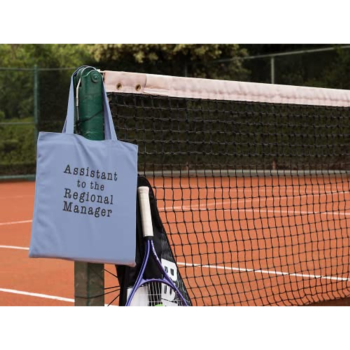 Pop Threads Assistant To The Regional Manager Funny TV Natural 15x15 inches Large Canvas Tote Bag