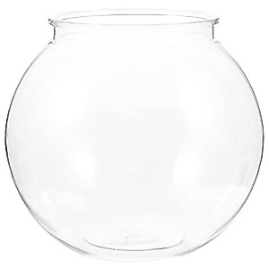 POPETPOP Fish Bowl Plastic- Transparent Small Aquarium, Small Fish Tank, Fishbowls for Betta Fish, Goldfish, Candy, Party Favors