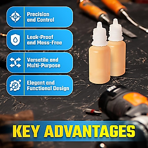 50Pcs Plastic Dropper Bottles for Liquids - 5ml Clear Plastic Bottles with Caps Empty Bottles for Oil Plastic Dropper Bottles - Dropper Bottles for Liquid Plastic Dropper Bottle Eye Dropper Bottle