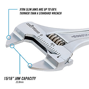 Channellock - 6 Xtra Slim Jaw Adj Wrench (806SW)