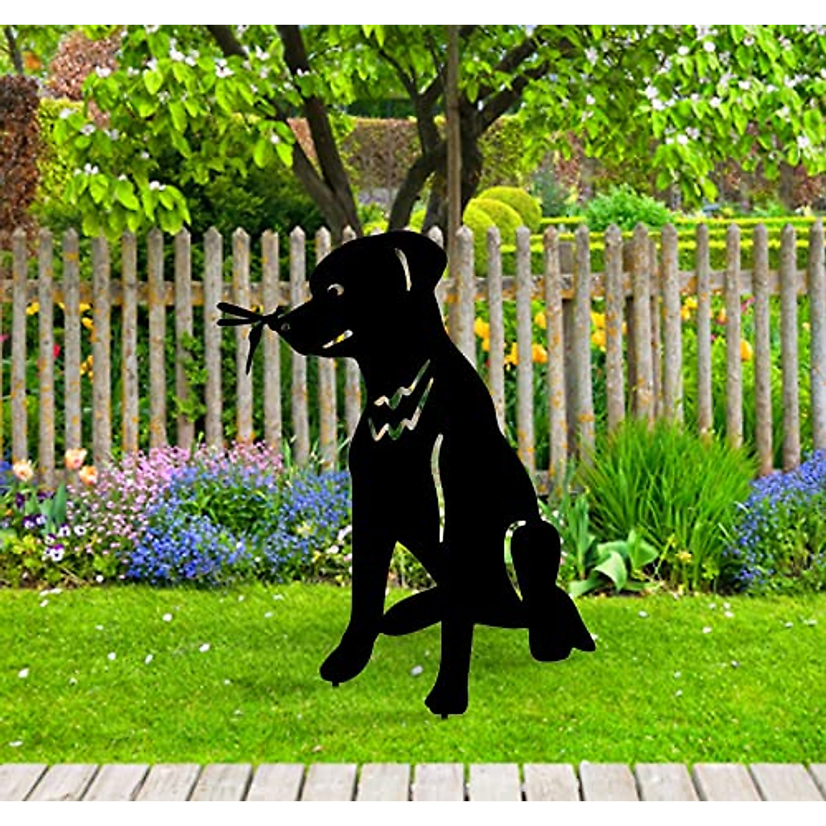 UNIQ GHUDS Metal Dog Garden Stake - Stylish Yard Décor