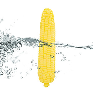 7.87 inch Corn Shape Soft Silicone Realistic Dildo Sex Toy Clitoral Dildo Anal Dildo Plug with Textures for Women Men - Corn