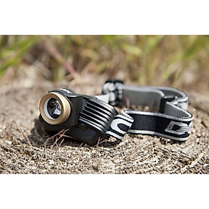 Dorcy 215-Lumen Weather Resistant Spot Beam LED Headlight, Black and Gold (41-2097)