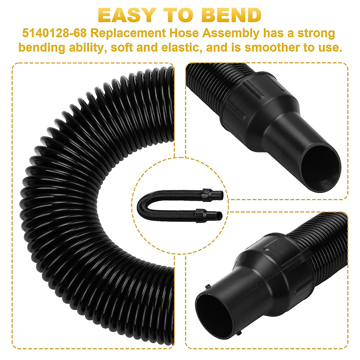 5140128-68 vacuum hose Assembly Replacement for DeWalt Vacuum Hose DCV580 DCV581H DCV580MAX 704660053412