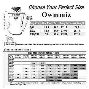 OWMMIZ Unisex Novelty Hoodies 3D Print Graphic Hooded Pullover Sweatshirt Pocket Small-Medium Black Green