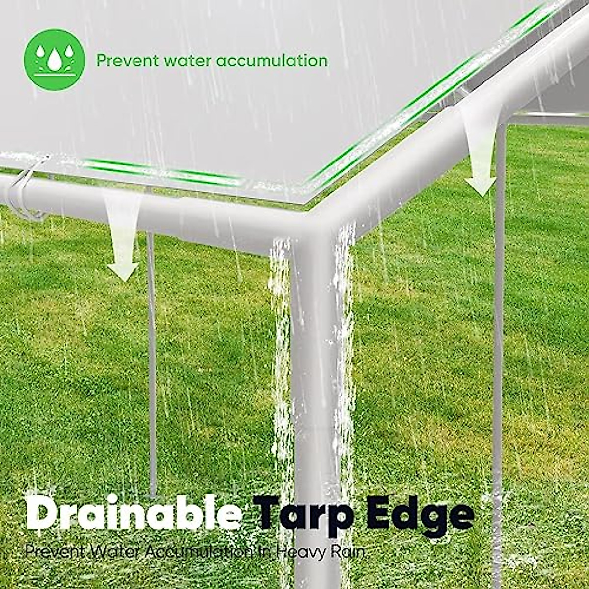 Quictent 10'X20' Heavy Duty Carport Car Canopy Party Tent Boat Shelter