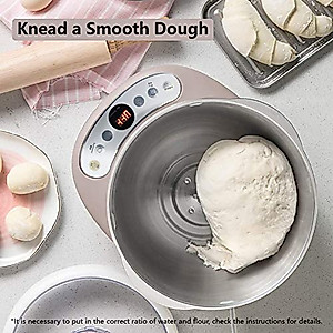 Bear HMJ-A50B1 Dough Maker with Ferment Function, Microcomputer Timing, Face-up Touch Panel, 4.5Qt, 304 Stainless Steel