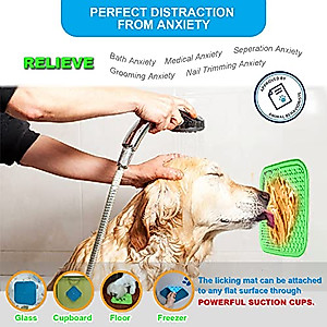 VEEVAO Lick Mat for Dogs, 8"×8" Food-Grade Silicone Dog Lick Mat as Dog & Cat Slow Feeder, 2 PCS Dog Licking Mat with Suction Cups and Can Lids, Relieve Pets Anxiety and Boredom(No Cans Included)…