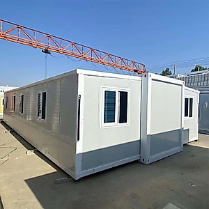 Expandable Modular Container Home-20ft Foldable Design with Kitchen,Ideal for Quick Setup in Temporary Living Situations and Recreational Areas
