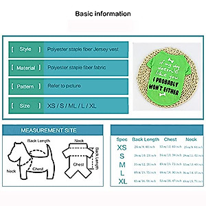 Small Puppies Clothes for Girls Pet Dog Clothing Polyester Staple Fiber Jersey Vest Puppy Costume for Small Dog Shirt Medium Sized Dog Pajamas