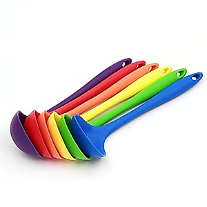 Chef Craft Premium Silicone Cooking Ladle, 11.25 inch, Red