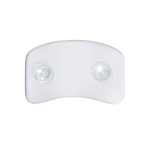 Bath Bliss Luxury Cooling Gel Beaded Bath Tub Pillow | Suction Cup Backing | Bathtub Experience | Suction Cup Backing | White