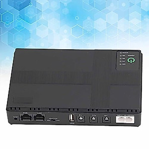 10400mAh POE UPS Battery Backup Power Supply 5V 9V 12V 2A Mini Uninterruptible 85V to 265V (US Plug)