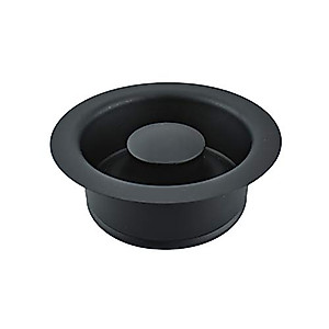 Keeney Manufacturing K5417BLK Garbage Disposal Flange and Stopper, Black