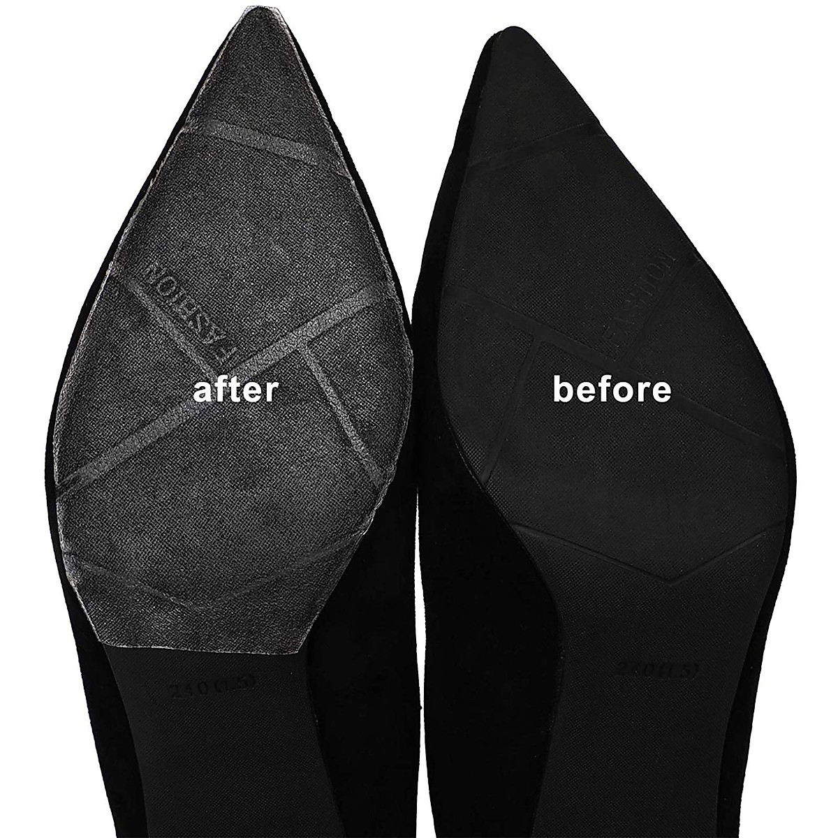 Boao 2 Rolls Sole Protector Stickers for High Heel Shoes Self Adhesive Cover Protector Clear Sole Nonslip Bottoms Women(n4 x 30 Inch)