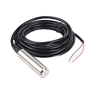 Submersible Level Sensor 4-20mA, Throw-In Type Liquid Level Sensor,24V DC Input Liquid Level Transmitter,0-5M Measuring Range