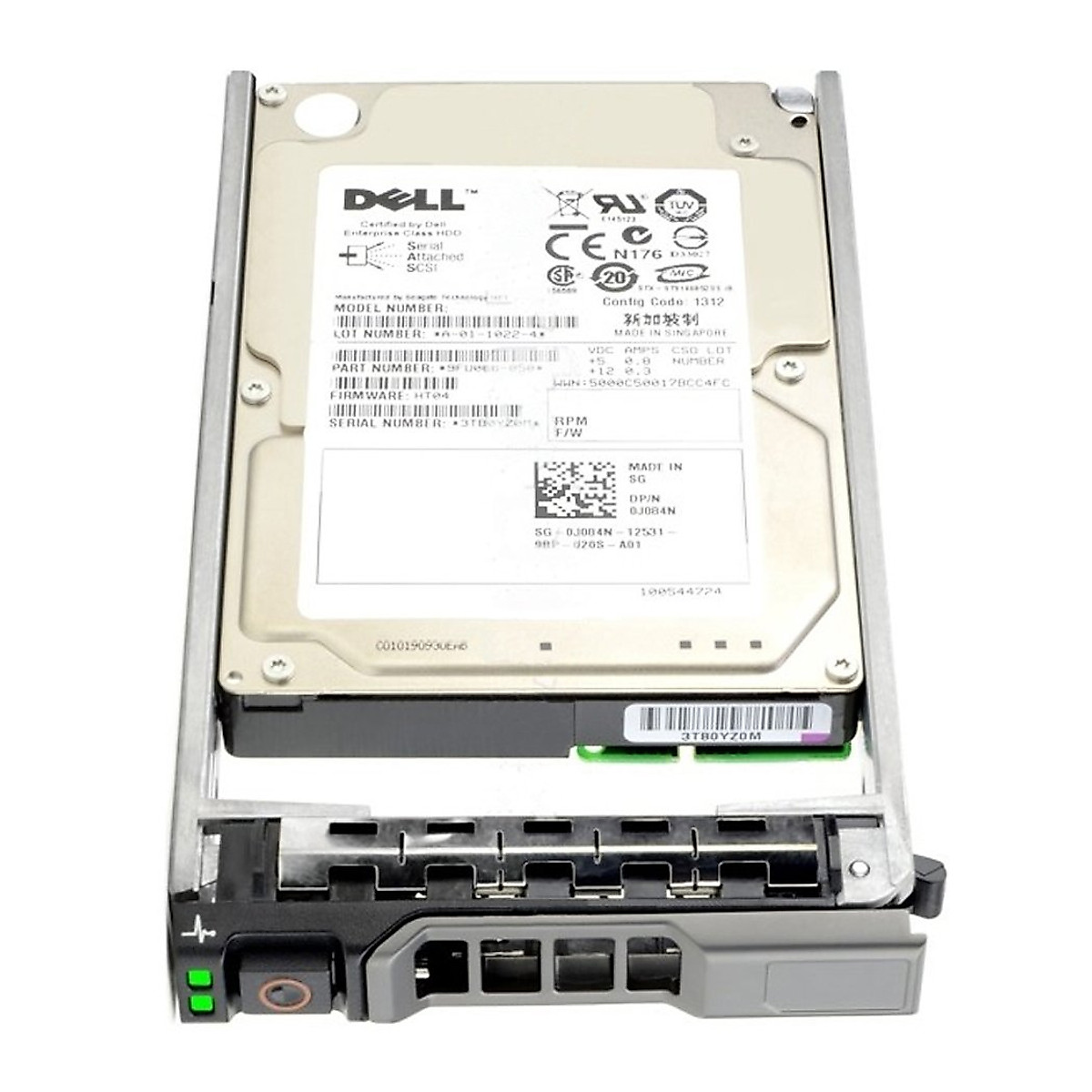 Dell H8DVC 300GB 15K SAS 2.5 6G ST9300653SS (Renewed)