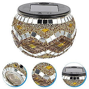 OSALADI Delicate Lamps Globe Garden, Ball Light, Decorative Solar for Coffee Outdoor/ Tabletop Home Graceful Table Good Ornament Lawn Light Mood Lights Powered Night Style