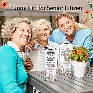 Funny Gifts for Senior Women, I Came I Saw I Forgot Tumbler 40 OZ, Old People Gifts, Birthday Retirement Christmas Gift for Older Woman, Insulated Tumblers for Seniors Citizen Wife Mom Aunt Grandma