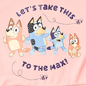 Bluey Mom Dad Bingo Toddler Girls 2 Pack Skater Dresses 5T Blue