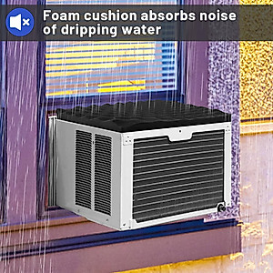 Sgran 2 Pack Air Conditioner Drip Cushions, 23.6 x 15.7 Inch Air Conditioner Top Pad AC Rain Cover Window AC Removable Foam Mat for Stop Dropping Noise of Water Drpping onto Your AC