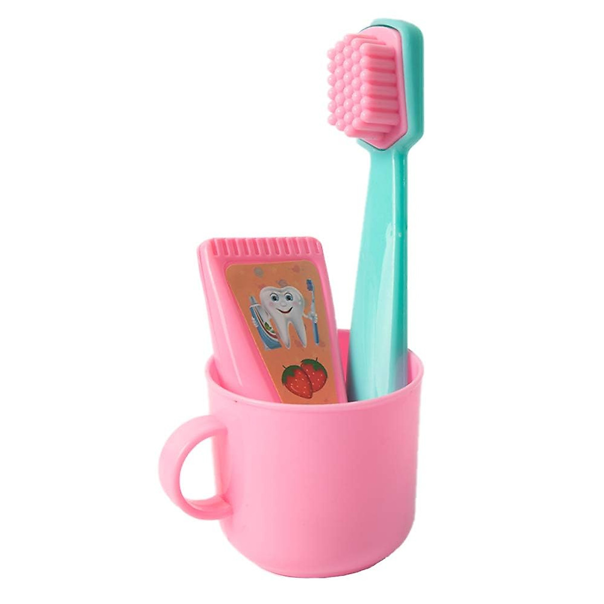 SOTOGO 34 Pieces Baby Doll Care Set Doll Feeding and Changing Accessories Set Baby Doll Accessories in Bag, Without Doll