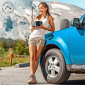 Better 4 You Electric Lunch Box – Food Heater Plug-In Lunch Box to Heat Lunch – Portable Food Warmer Car Lunch Box Warmer – Portable Electric Heating Lunch Box for Work 110V/12V – Teal & Black