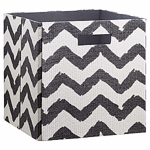 Fabric Cube Storage Bin (13") - Threshold (Dark Gray)