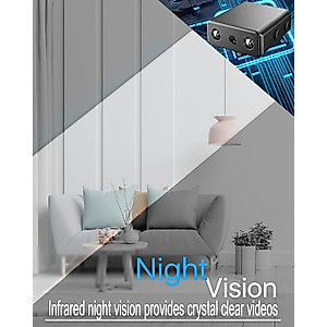 Spy Camera WiFi, Smallest Hidden Cameras, HD1080P Mini Home Security Cameras,Covert Baby Nanny Cam with Cell Phone App, Tiny Smart Camera for Indoor Video Recorder Activated Night Vision