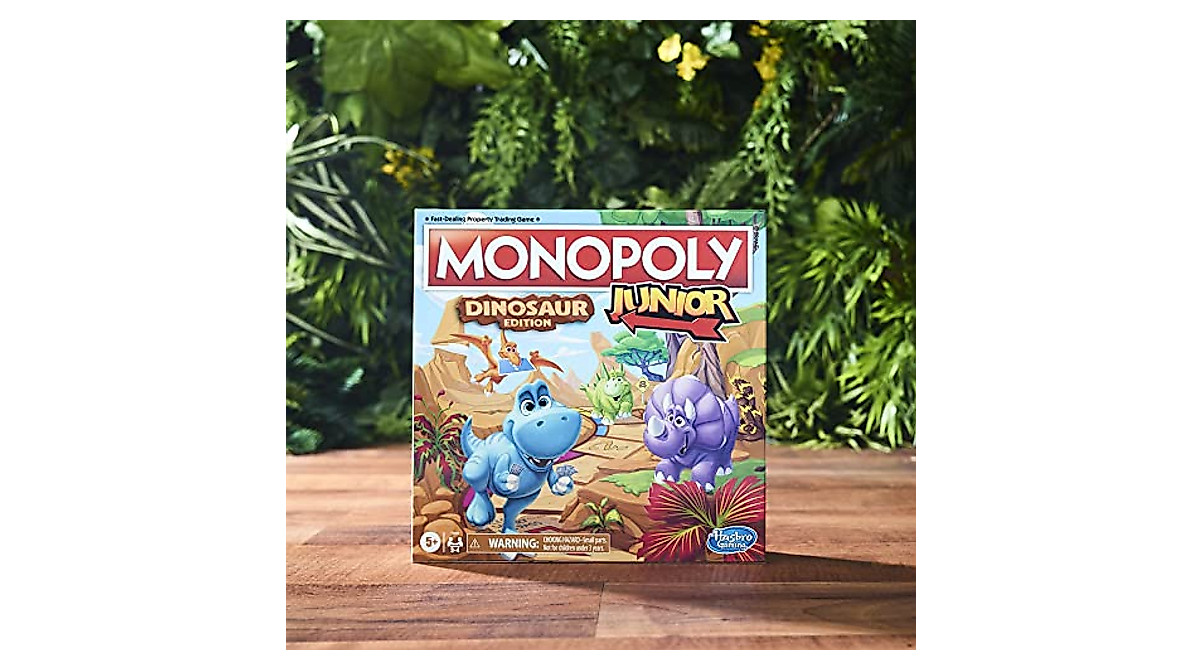 Monopoly Junior Dinosaur Edition Board Game for Kids