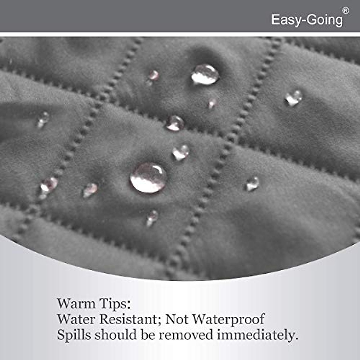 Easy-Going Reversible Oversized Couch Cover for 3 Cushion Couch Sofa Cover for Dogs Water Resistant Furniture Protector Cover with Foam Sticks for Pet (Oversized Sofa, Gray/Light Gray)