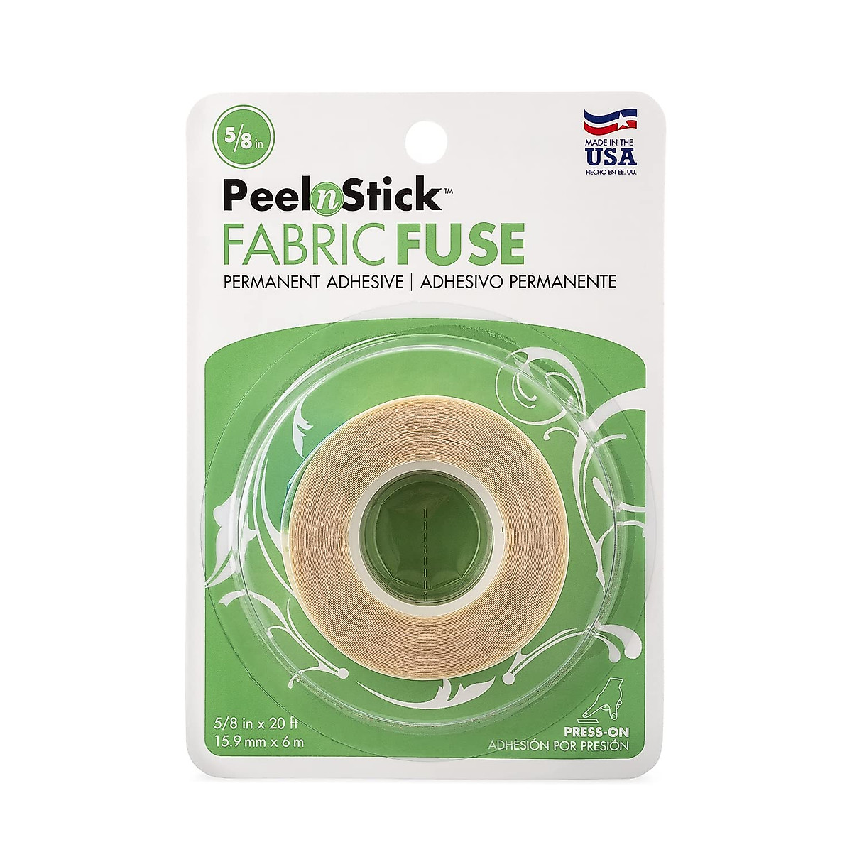 HeatnBond PeelnStick 3346 Fabric Fuse Adhesive 5/8" x 20 ft Roll