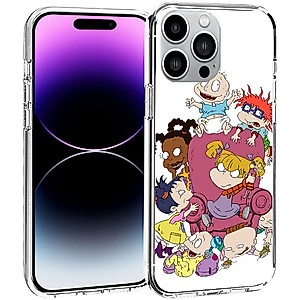 ACHETE Phone Case Ru-grats Compatible with iPhone 14 Pro Max Scratch Charm Shockproof Accessories Bumper Waterproof Transparent