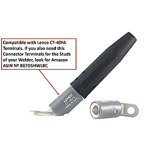 300 Amp Welding Leads Assembly Set - LC40 Connector - #1 AWG Cable (15 FEET Each Lead)