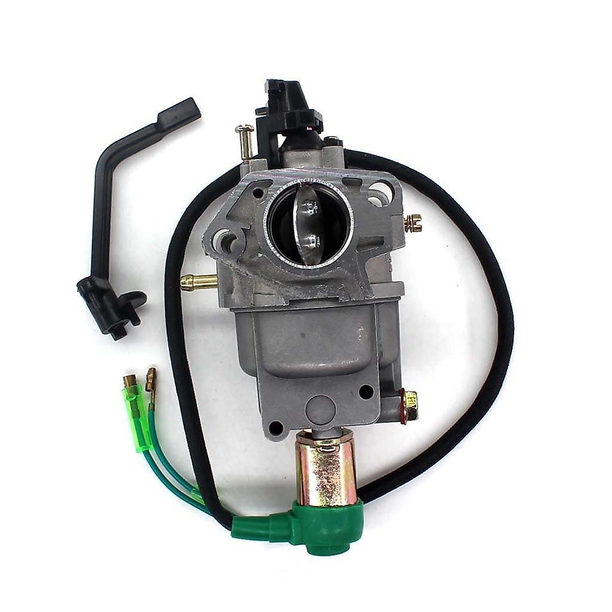 HURI Carburetor Carb with Lever Choke + Intake Manifold Gasket + Spark Plug for Generac Honeywell Sycamore Generator