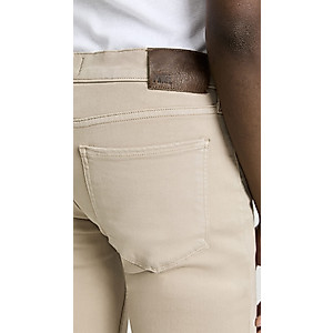 PAIGE Men's Federal Transcend Slim Straight Jeans, Toasted Almond, Tan, 36