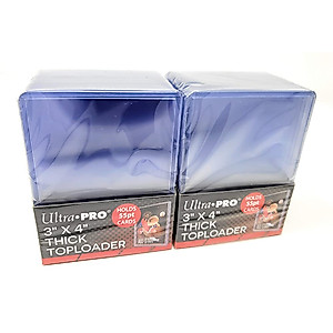 2 Ultra Pro 55pt Top Loader Packs 25ct (50 Total Toploaders) 81181-55 Pt for Thick Cards