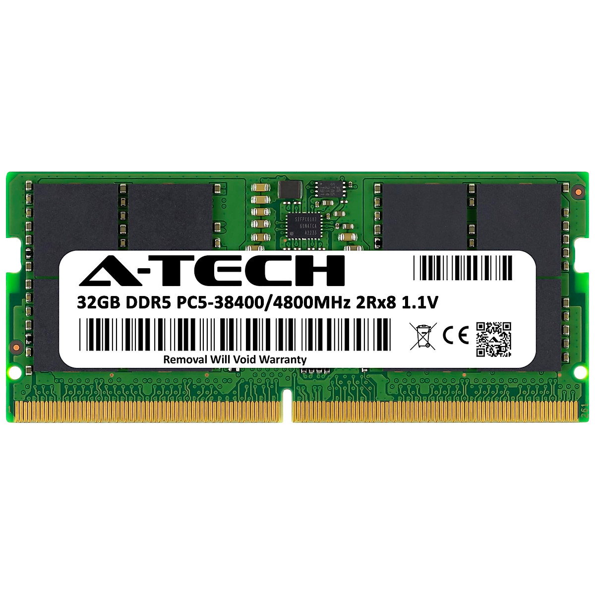 A-Tech 32GB RAM for ASUS ROG Zephyrus G14 (2022) GA402, GA402RJ, GA402RK Gaming Laptop | DDR5 4800MHz PC5-38400 SODIMM 2Rx8 1.1V 262-Pin Non-ECC SO-DIMM Memory Upgrade