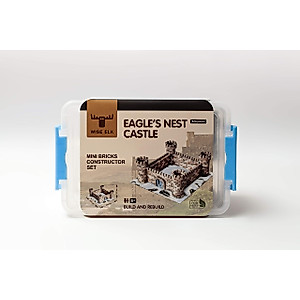 Wise Elk Toy Eagle Nest Castle Educational Gift Construction Set, Real Plaster Bricks, Gypsum Reusable Building Kit, 870 Piece