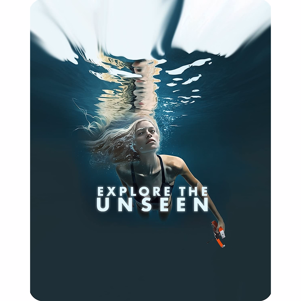 Movo GB-U70T Underwater Diving Rig for GoPro Hero with Cold Shoe Mounts, Wrist Strap - Works with HERO6, HERO7, HERO8, HERO9, HERO10, HERO11, and Osmo Action Cam - Scuba GoPro Accessory (Tangerine)