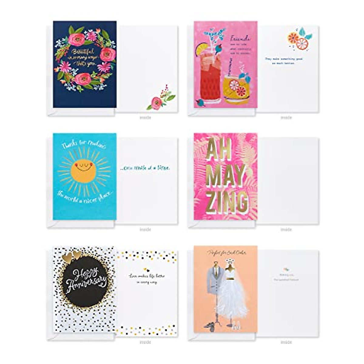 American Greetings All-Occasion Cards Assortment, Birthday, Thank You, Thinking of You, Congratulations & More (40-Count)