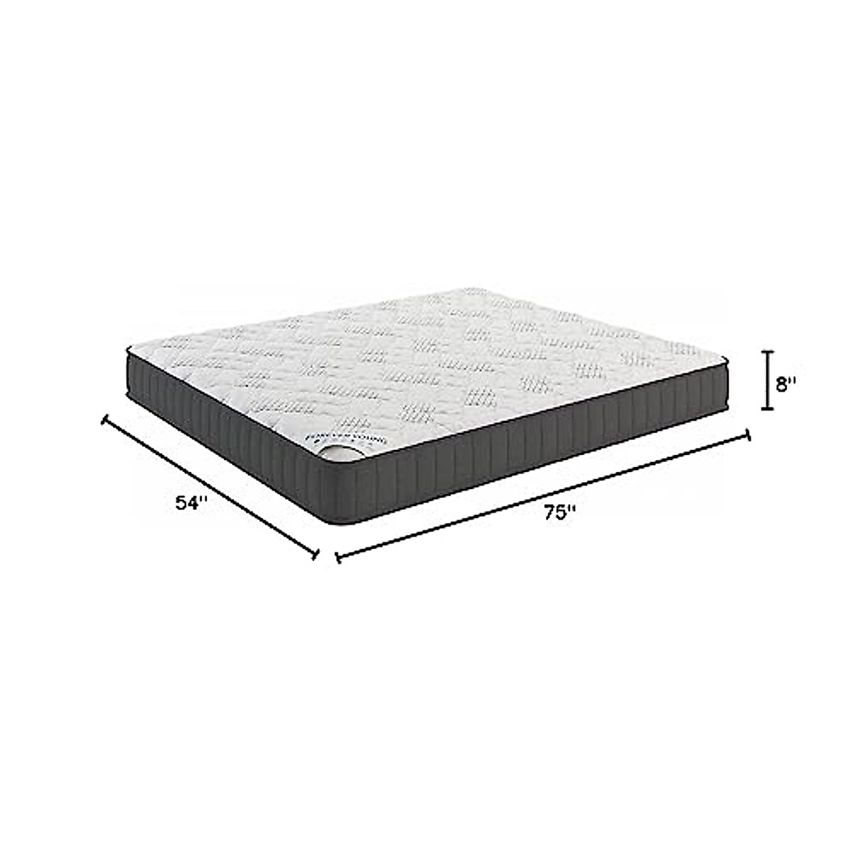 Ottomanson 9" Full Mattress in a Box Made in USA, Firm Mattress, Hybrid Mattress Cool Improved Airflow with Edge to Edge Pocket Coil, Bed in A Box, Ottopedic