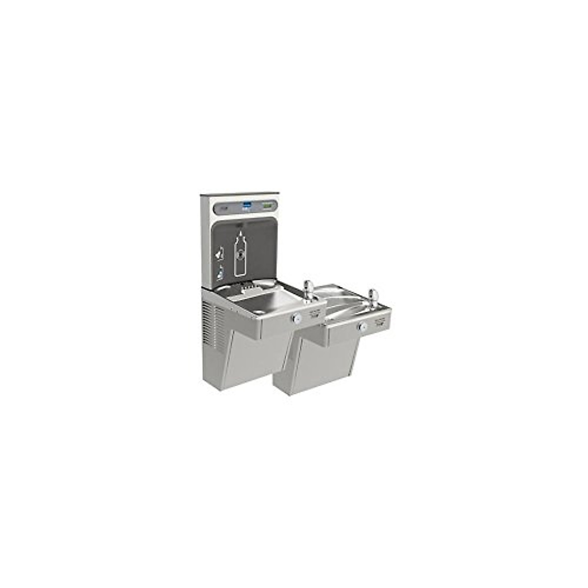 Elkay EZH2O Bottle Filling Station, & Single High Efficiency Vandal-Resistant Cooler, Non-Filtered 8 GPH Stainless